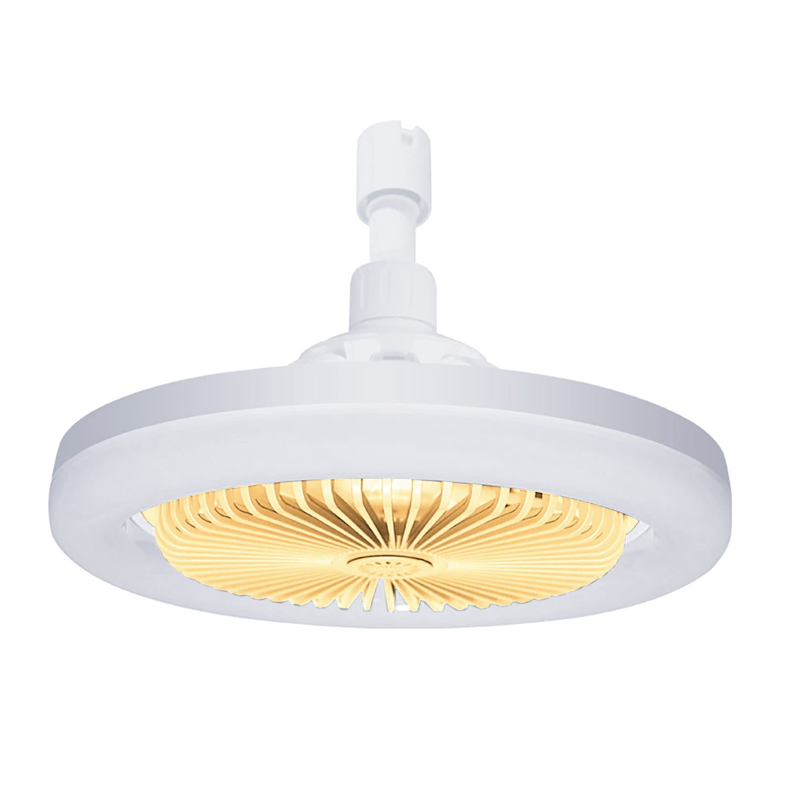 PRETXORVE Summer Fans, E27 Ceiling Fan with Lights Enclosed Low Fan ...