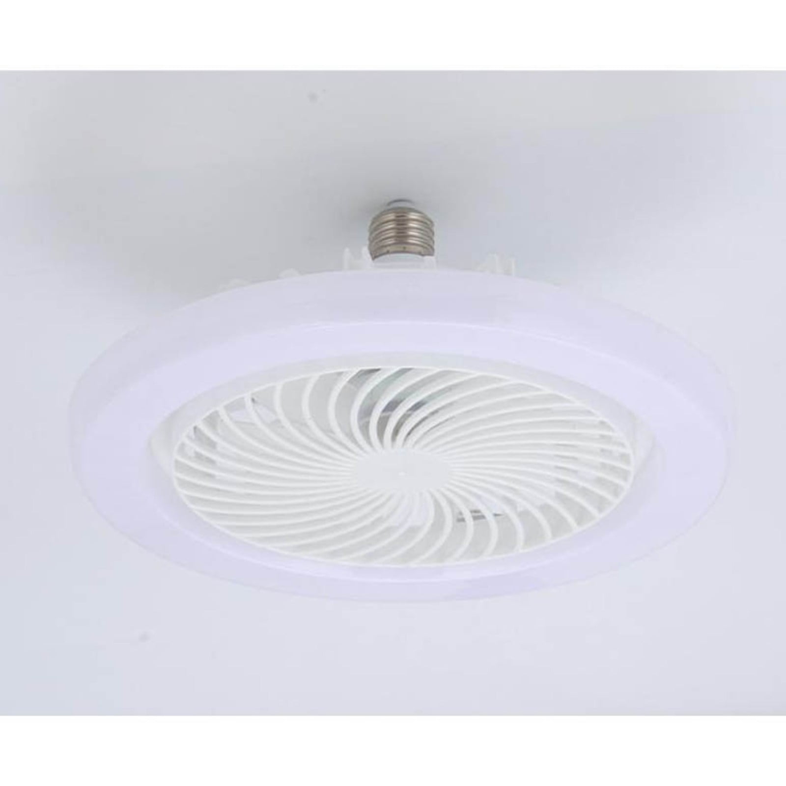 PRETXORVE Summer Fans, E27 Ceiling Fan with Lights Enclosed Low Fan ...