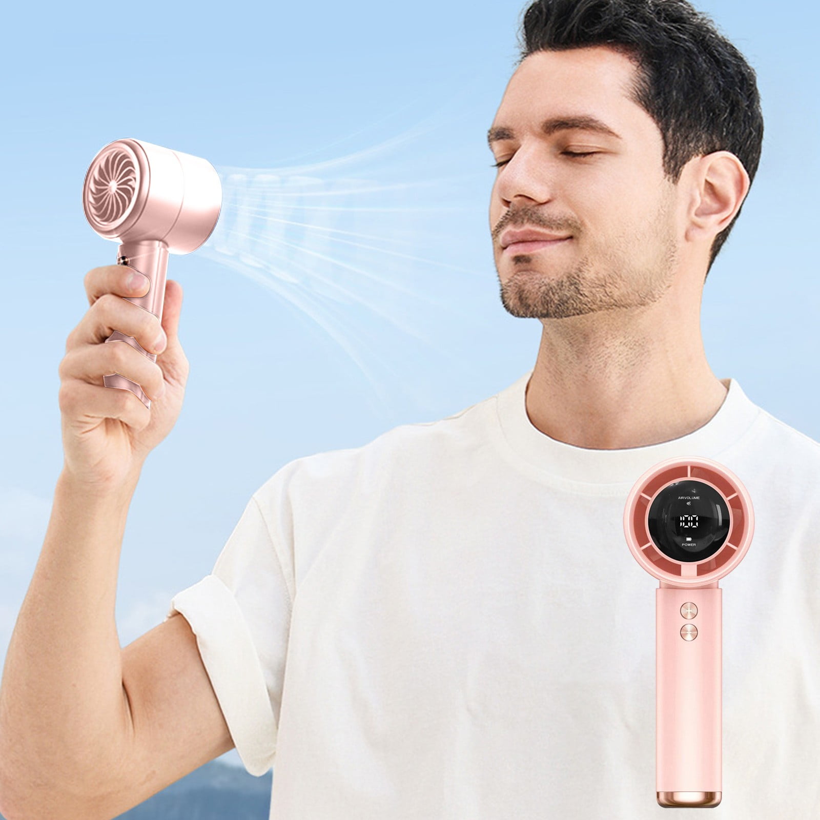PRETXORVE Summer Fans, New 100 Speed Handheld Fan with USB Charging ...