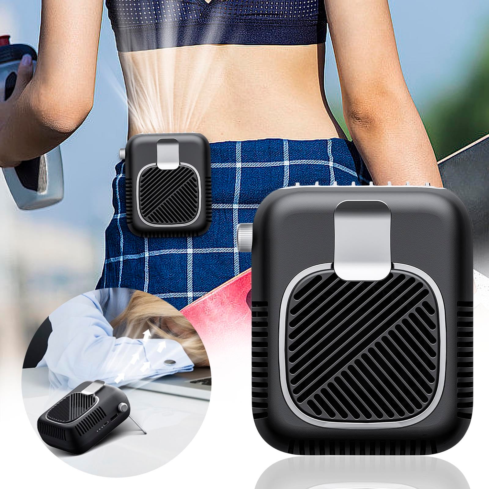 PRETXORVE Summer Fans, New Large Capacity Outdoor Portable Hanging ...