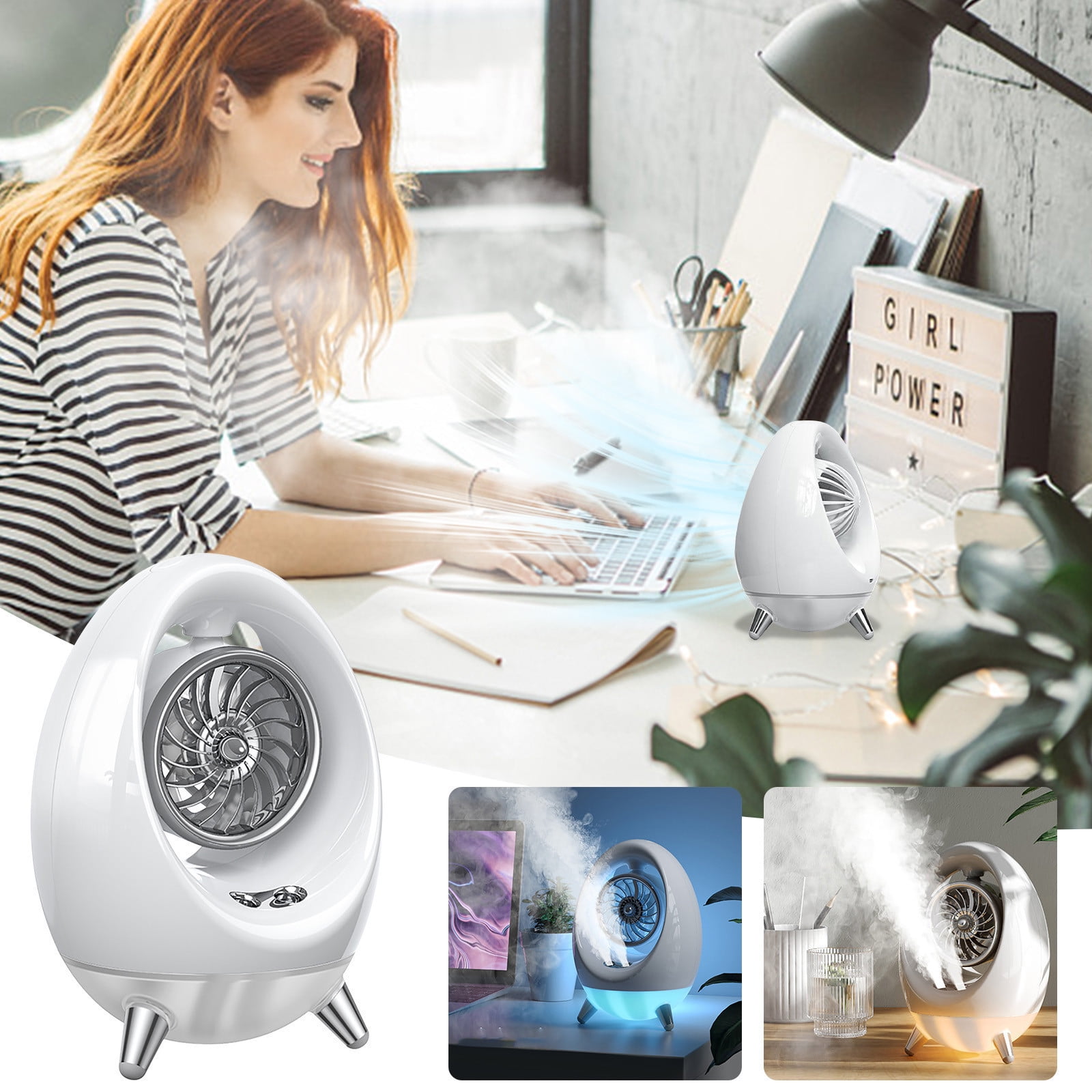 Avtoify Summer Fans, Water Coolingfan USB Desktop Spray Cool ...