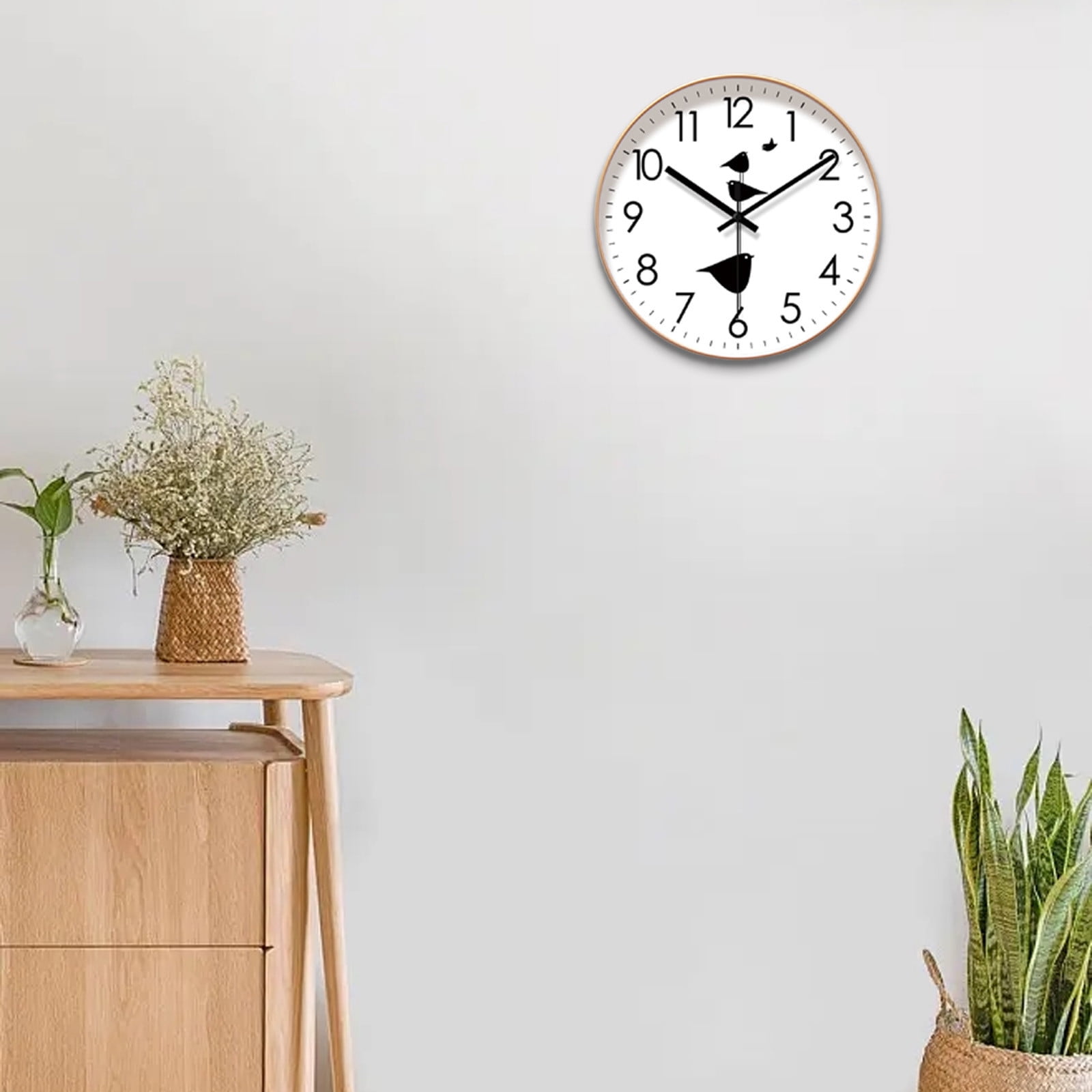 Avtoify Wall Clock Living Room Clock Digital Clock Wall Watch Modern ...
