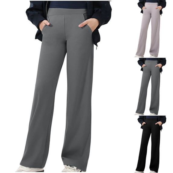 Avtoify Wide Leg Straight Sport Yoga Trouser Summer Pants for Girls All ...