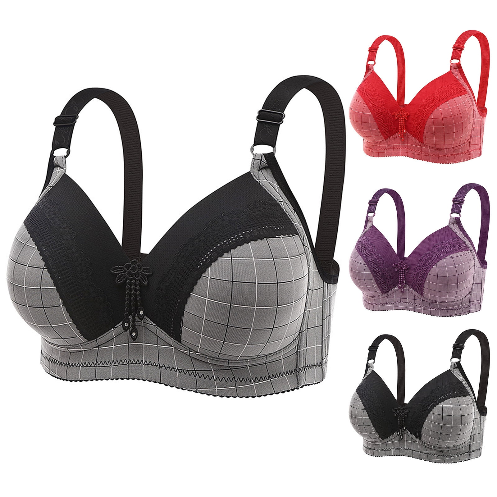 Avtoify Women Lace Embroidered Bra Summer Bras for Women Breathable ...