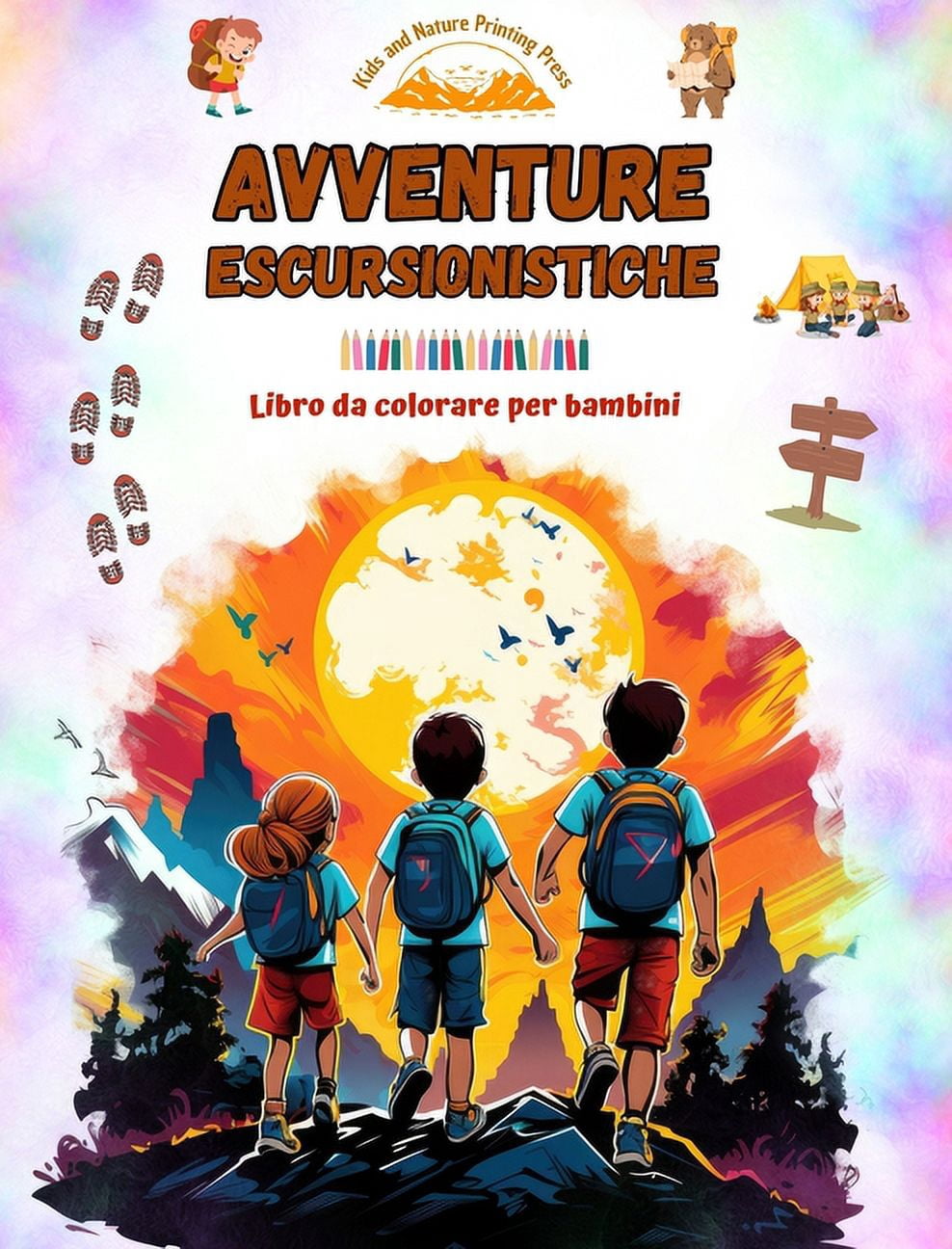 Avventure escursionistiche - Libro da colorare per bambini ...