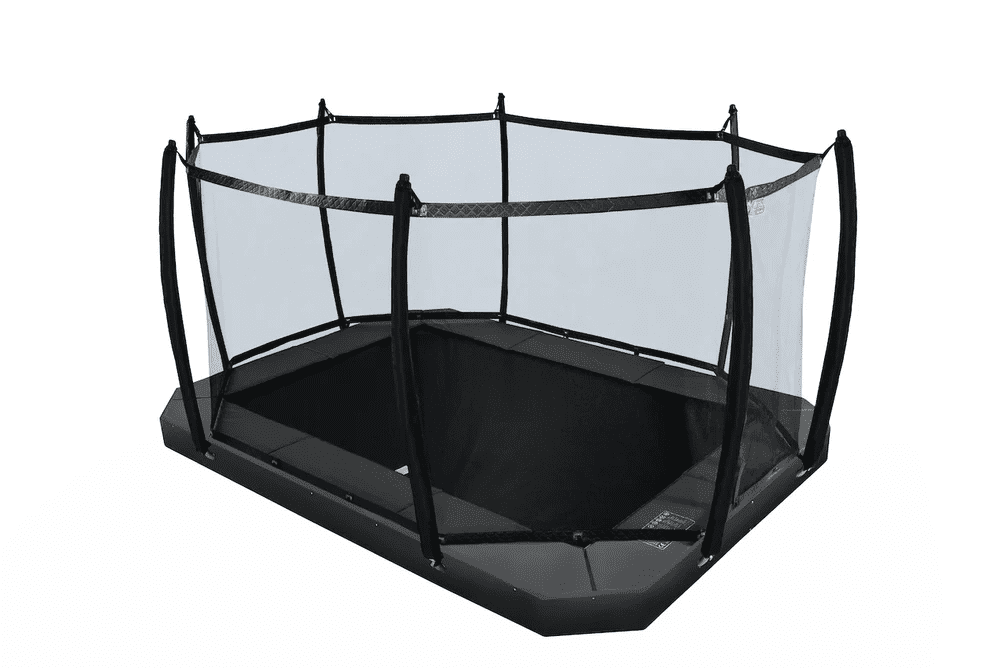 Avyna Pro-Line 10x14' Rectangle In-Ground Trampoline Kit With Enclosure ...