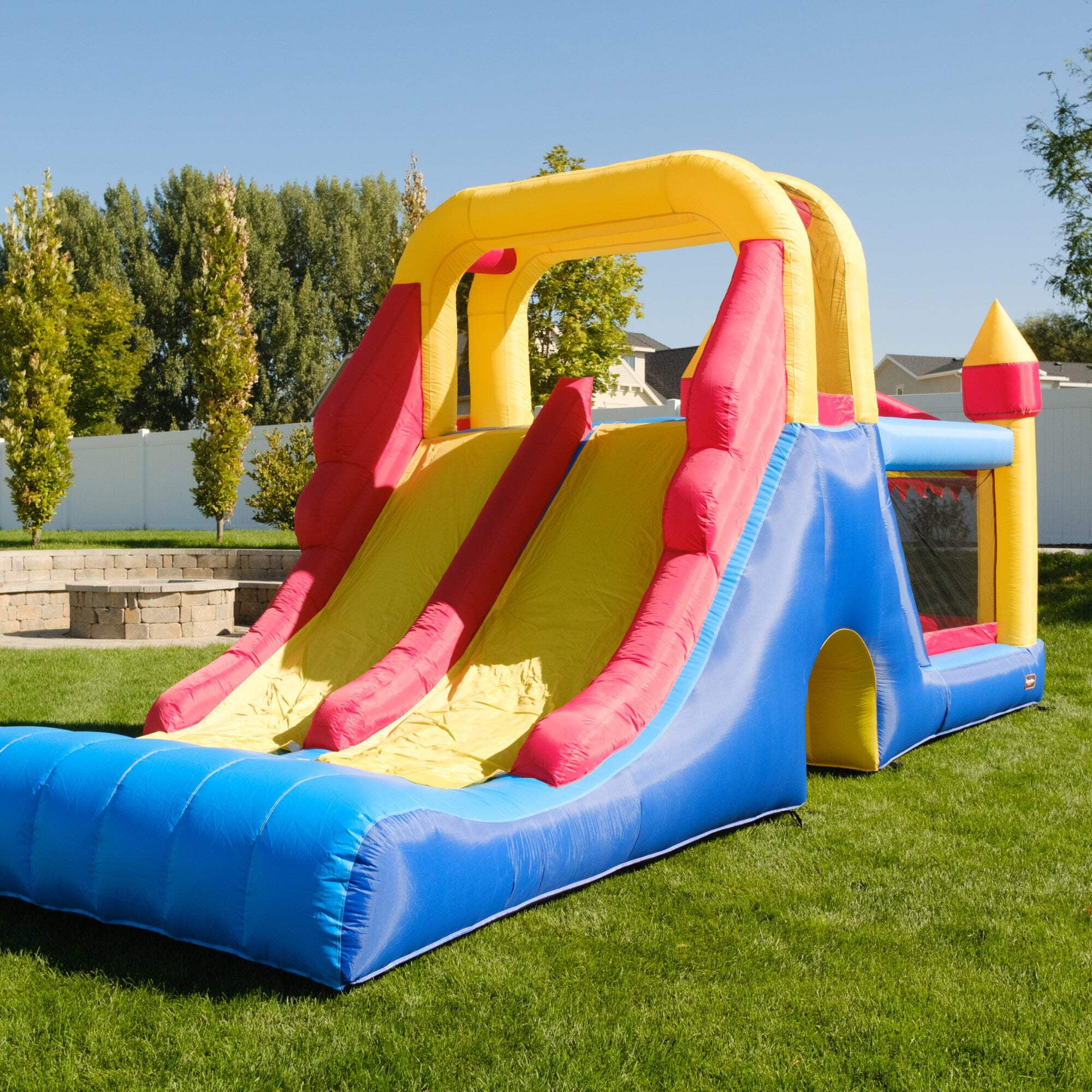 Avyna Royal Tower Slide 1 - Multicolored Kids Inflatable Bounce House ...