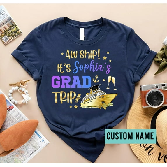 Aw Ship It's A Grad Trip Shirt, Graduation Cruise Shirt, Grad Trip Gift ...