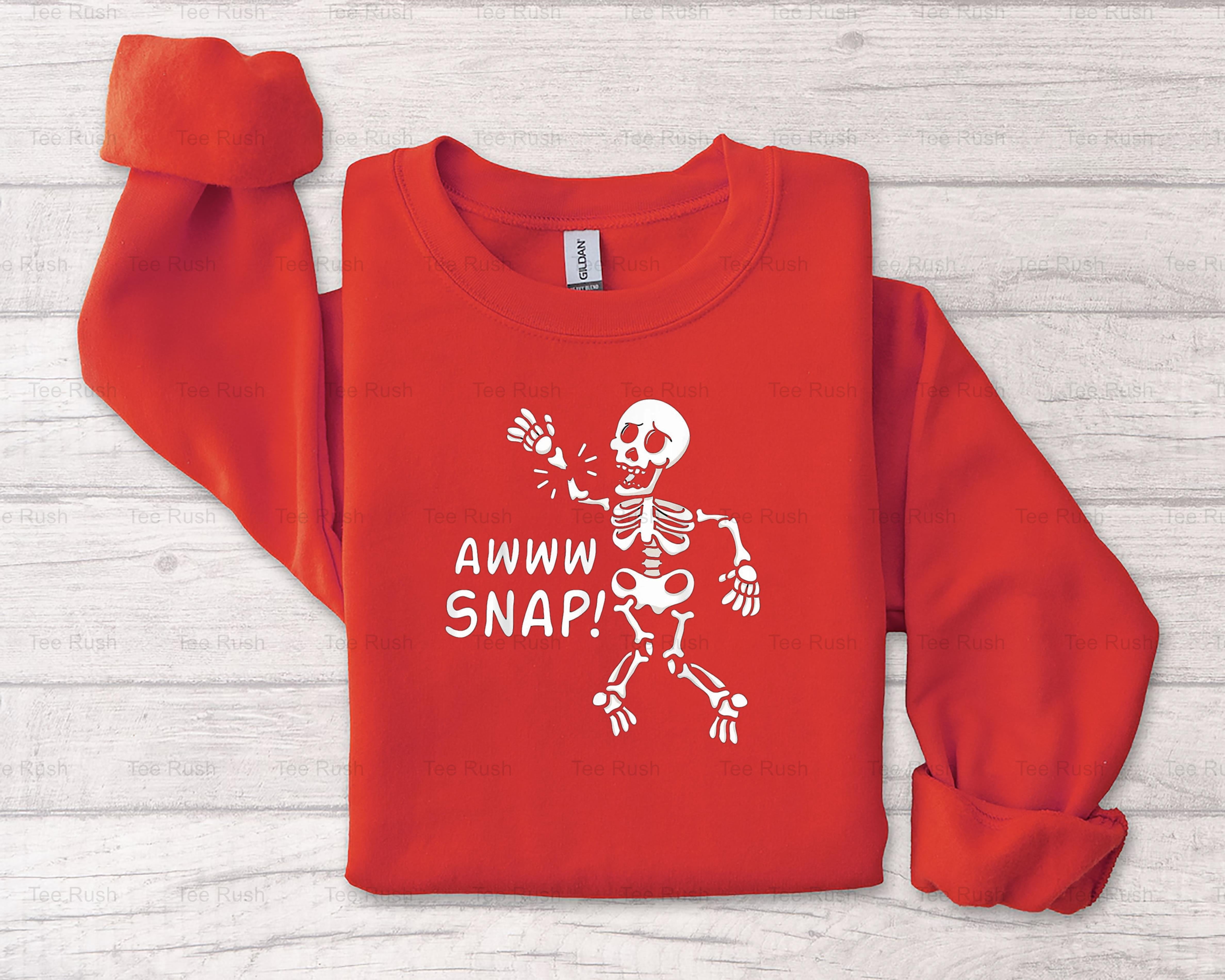 Aw Snap Broken Arm Skeleton Funny Injury Surgery Gift, Get Well, Humor ...