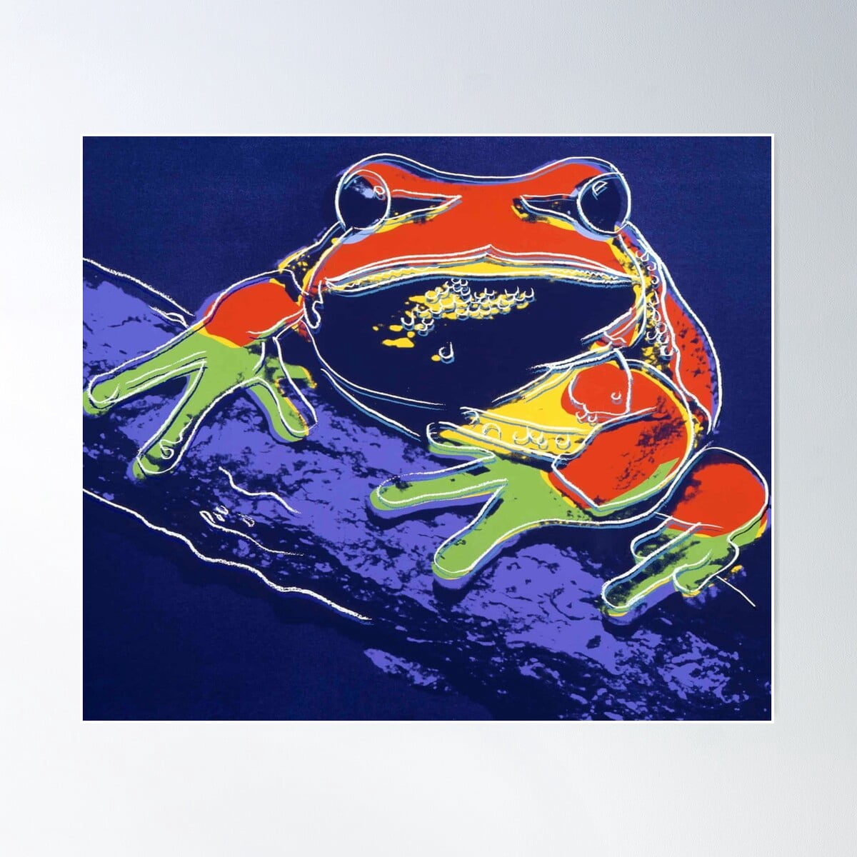 Aw Tree Frog Poster Wall Art, Modern Wall Decor For Living Room Bedroom ...