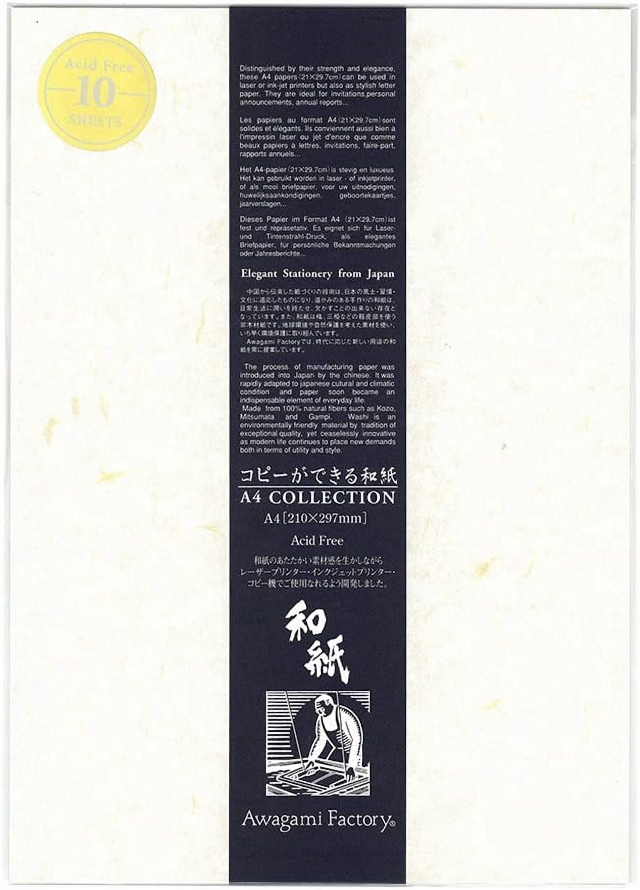 Awagami Factory No. 66 Washi Paper for Copying, Feather Double Layer ...
