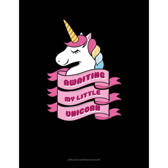 Awaiting My Little Unicorn: Unruled Composition Book - Walmart.com