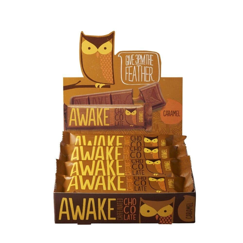 Awake Caffeinated Chocolate Energy Bar, Caramel, 72 Count - Walmart.com