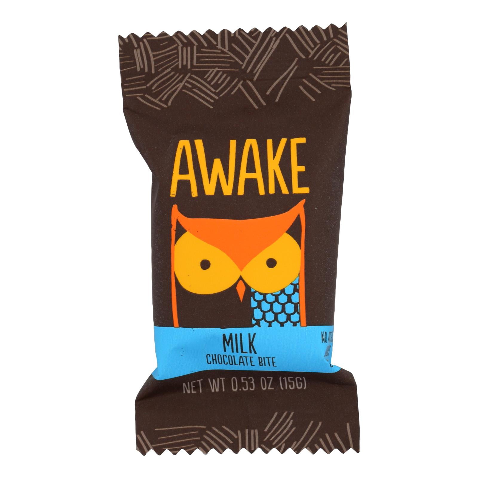 Awake Chocolate - Bites Milk Chocolate - Case of 50-.53 OZ - Walmart.com