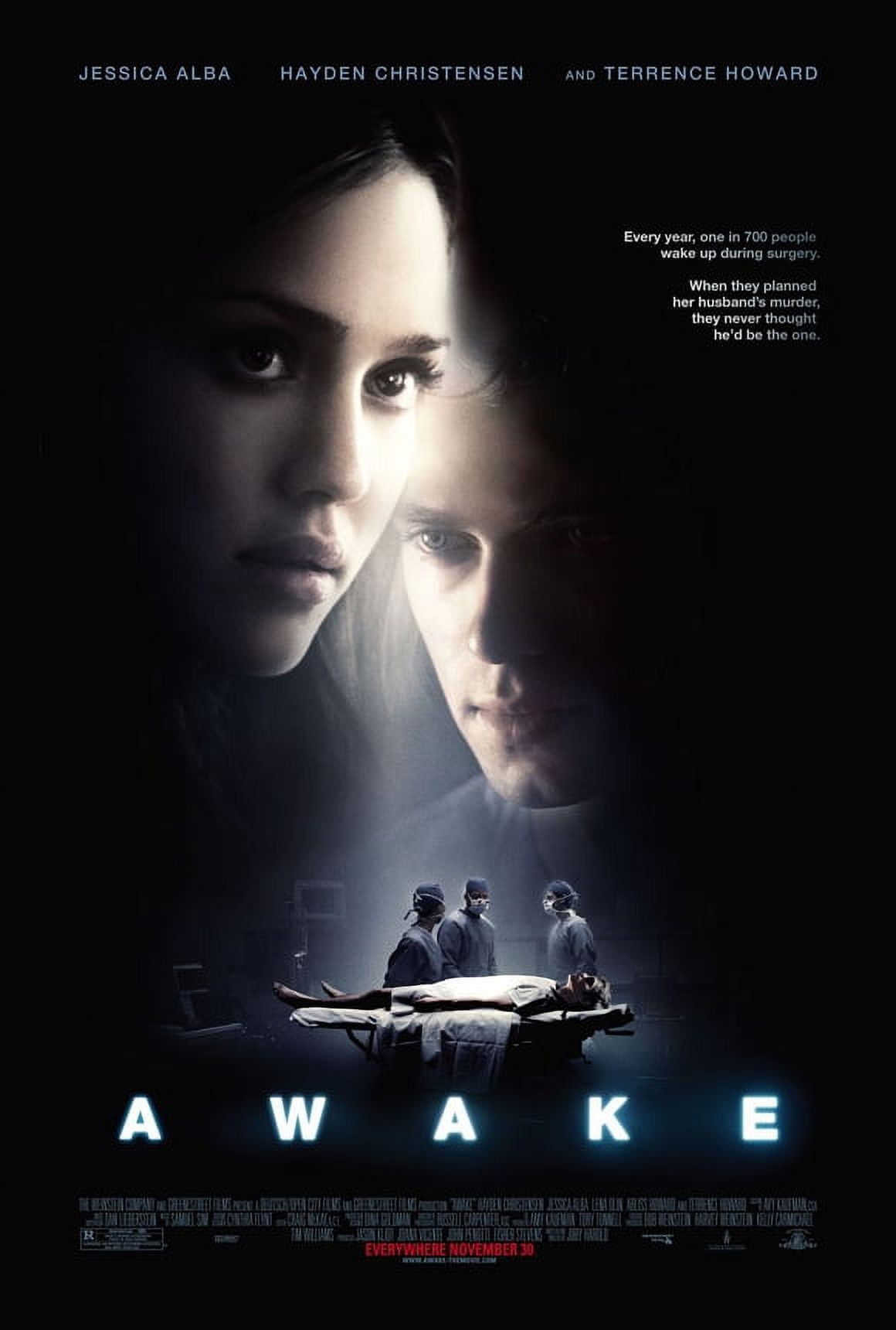 Awake - movie POSTER (Style E) (11" x 17") (2007) - Walmart.com