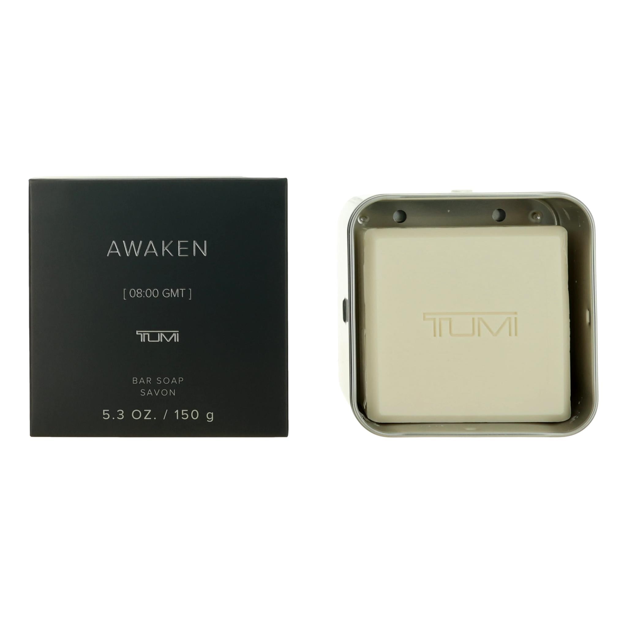 Awaken [08:00 GMT] by Tumi, 5.3oz Bar Soap men with Aluminum Case ...