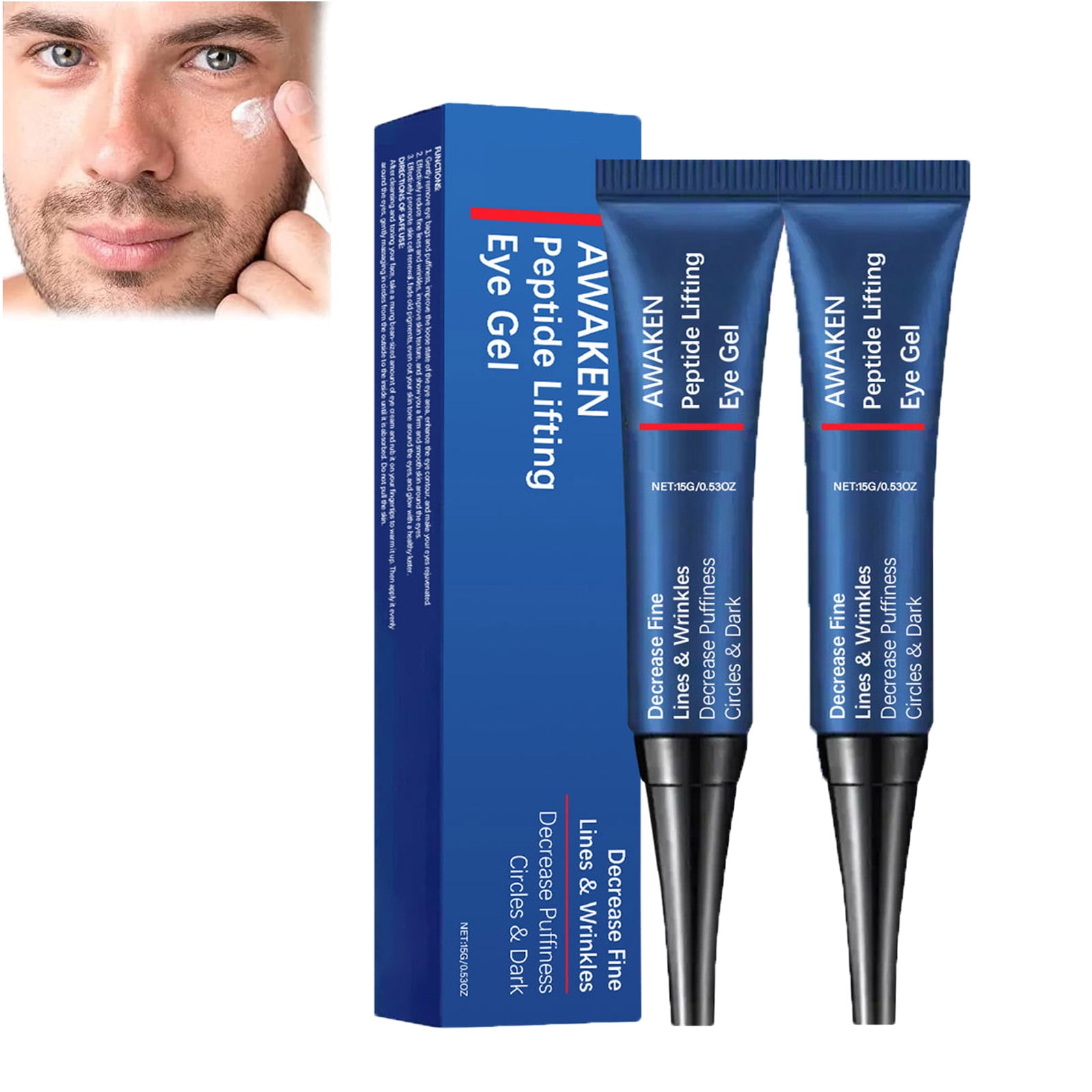 Awaken Peptide Lifting Eye Gel, Awaken Peptide Depuffing Eye Gel, Men ...