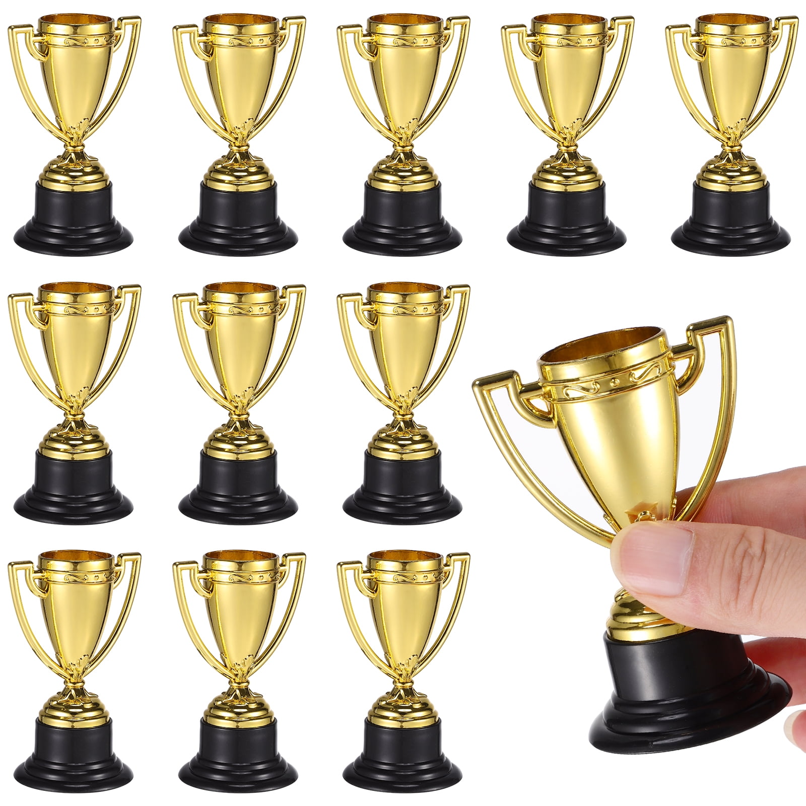 Award Ceremony Trophy, Pack Mini Gold Trophy Awards - 3in Tall Plastic ...
