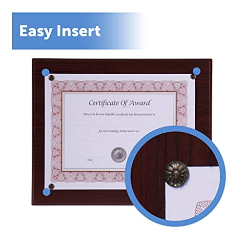 Award Plaque 13" x 10.5" Mahogany, 18813M - Walmart.com