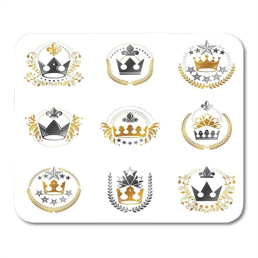 Award Regal Ancient Crowns Emblems Heraldic Design Collection Retro ...