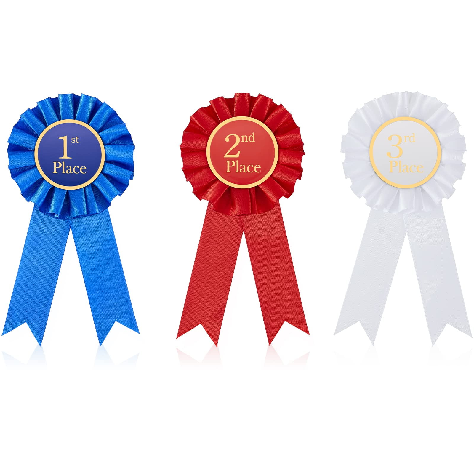 Award Ribbon Rosette Set Satin Participation Ribbon Honorable Ribbon ...