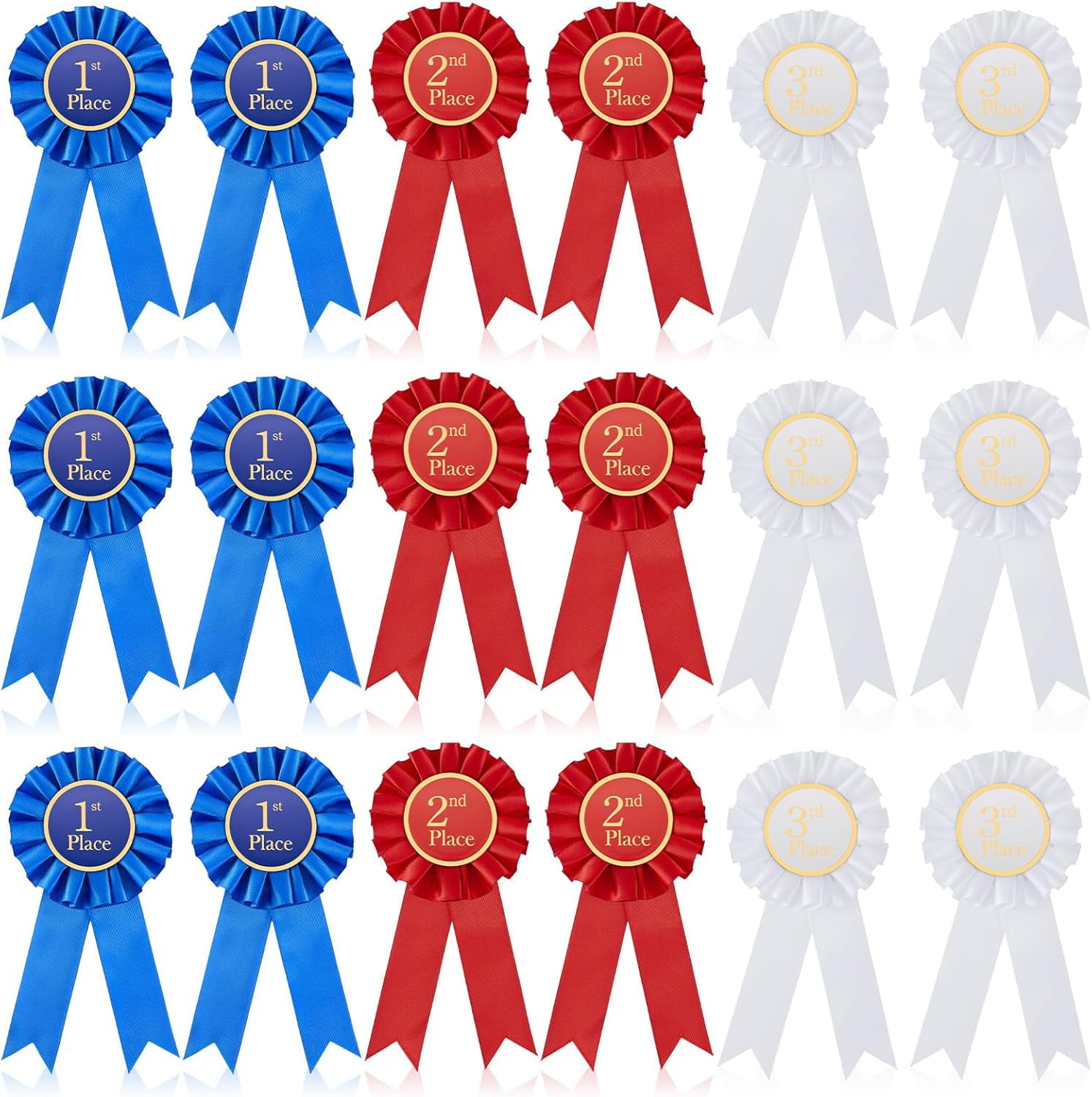 Award Ribbon Rosette Set Satin Participation Ribbon Honorable Awards ...