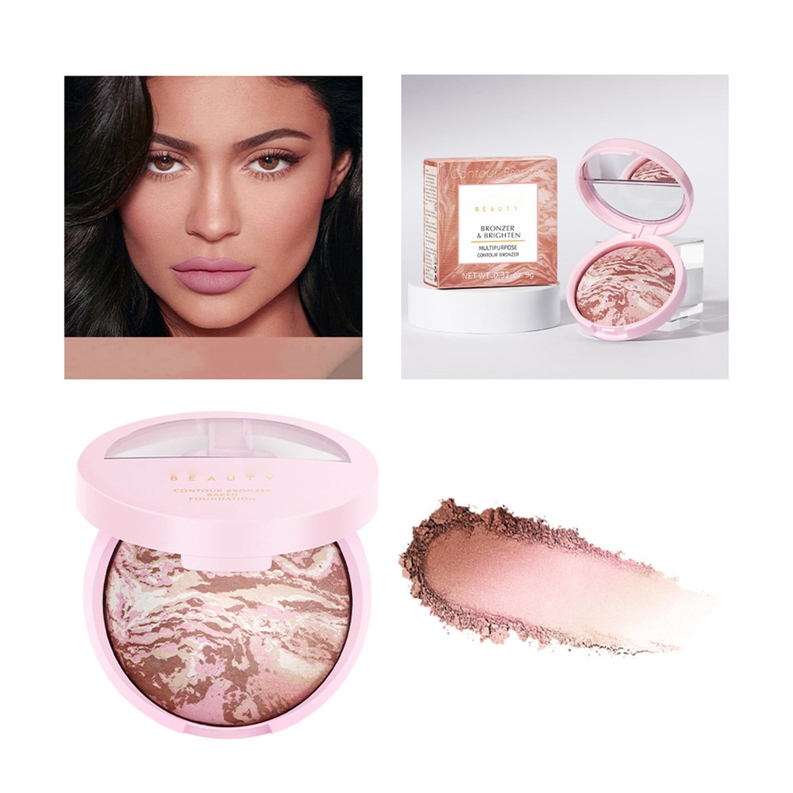 Award Winning Baked N Brighten Color Correcting Powder Foundation Light ...