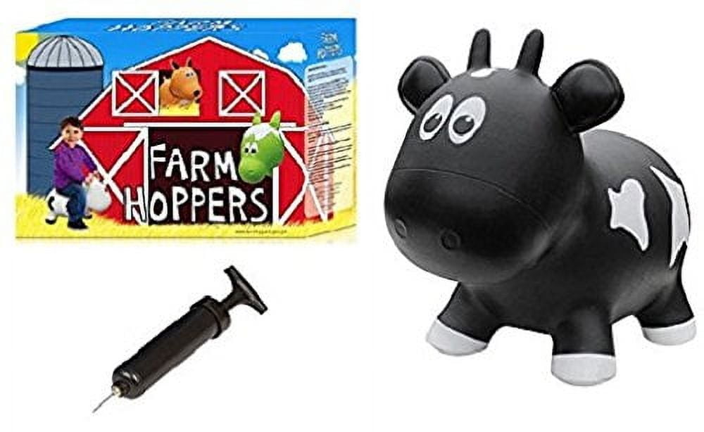 Award Winning Inflatable Toddler Safe Bouncing Black Cow Plus Pump ...