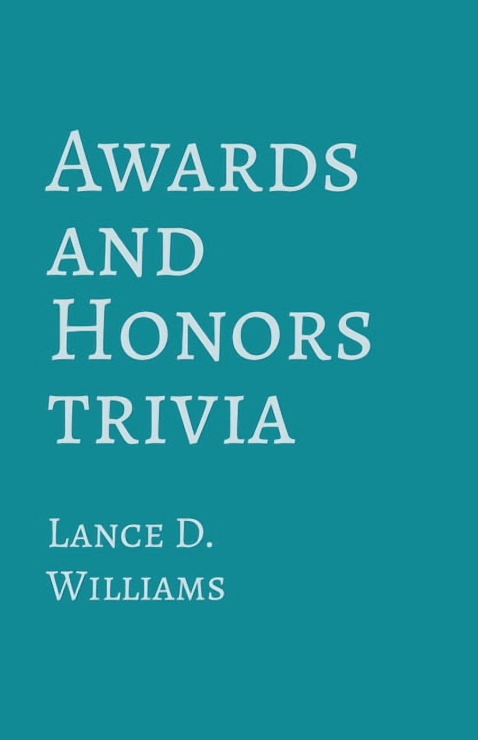 Awards and Honors Trivia, (Paperback) - Walmart Business Supplies