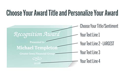 Glass Trophy Award Plaque - 6x4 Custom Glass Plaques Personalized ...