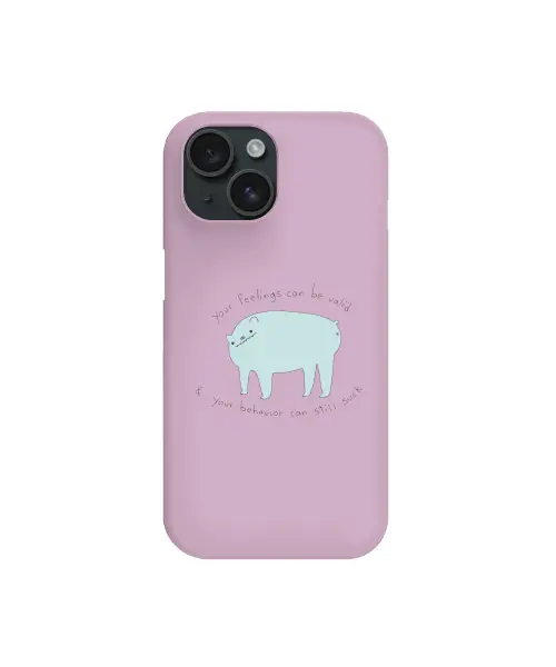 Aware Bear Funny Mindfulness Phone Case for iPhone 16 15 14 13 12 11 ...