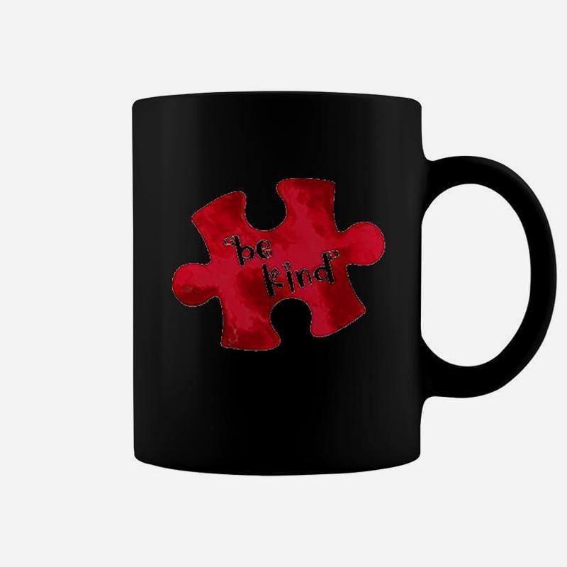 Awareness Be Kind Red Puzzle Piece Coffee Mug - Walmart.com
