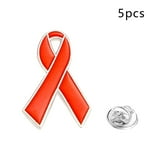 Awareness Brooch Ribbon Pin for Health Advocacy Gold Plated Lapel Pin ...