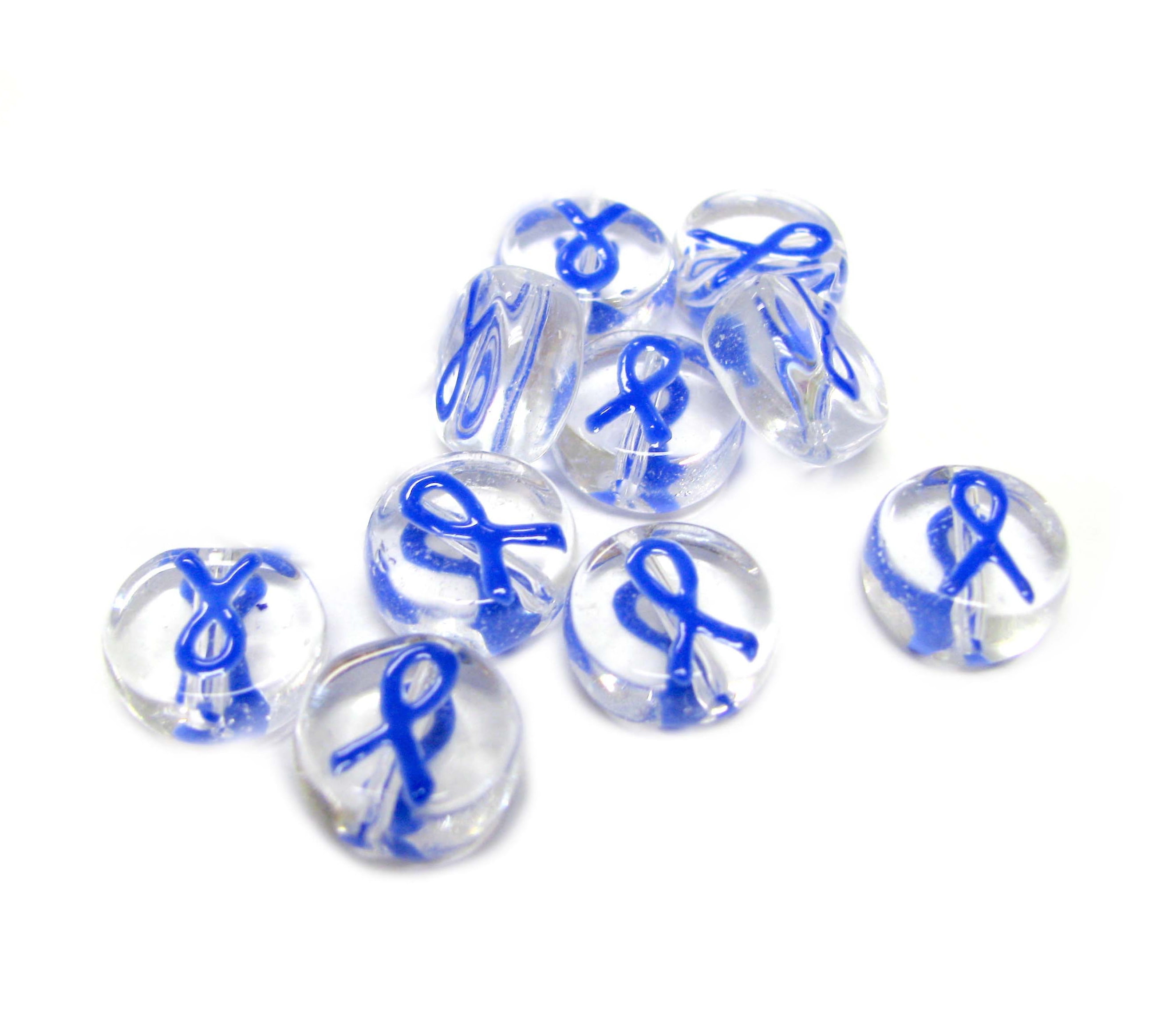 Awareness Ribbon Beads, Colon Testicular Diabetes Bullying Cancer Beads ...