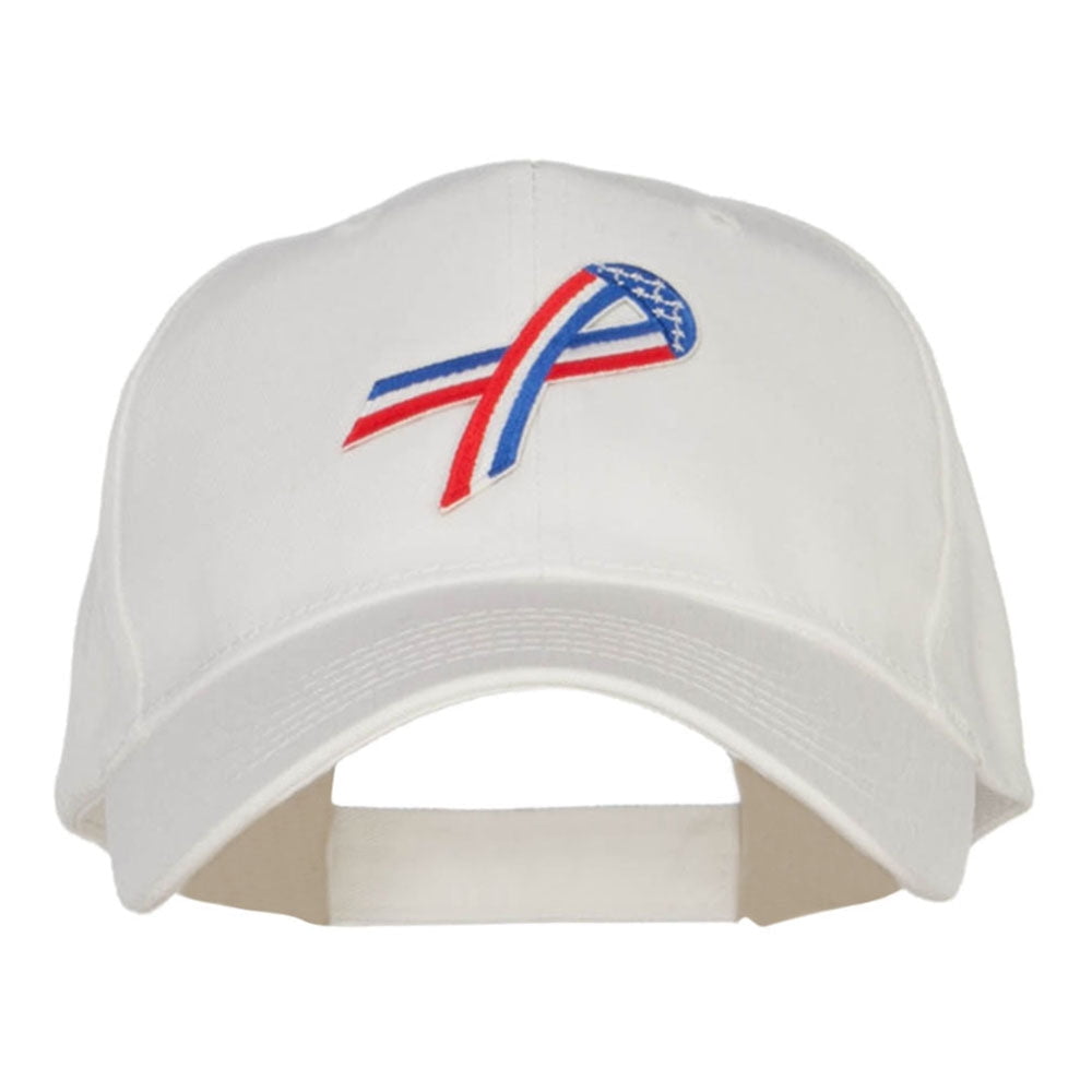 Awareness Ribbon Patched Low Profile Cap - White OSFM - Walmart.com
