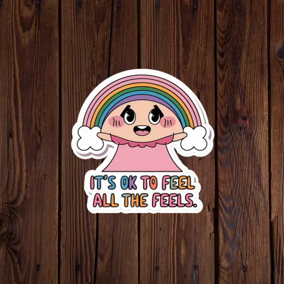 Awareness Sticker Anxiety Positivity It'S Ok To Feel Sticker Phone ...