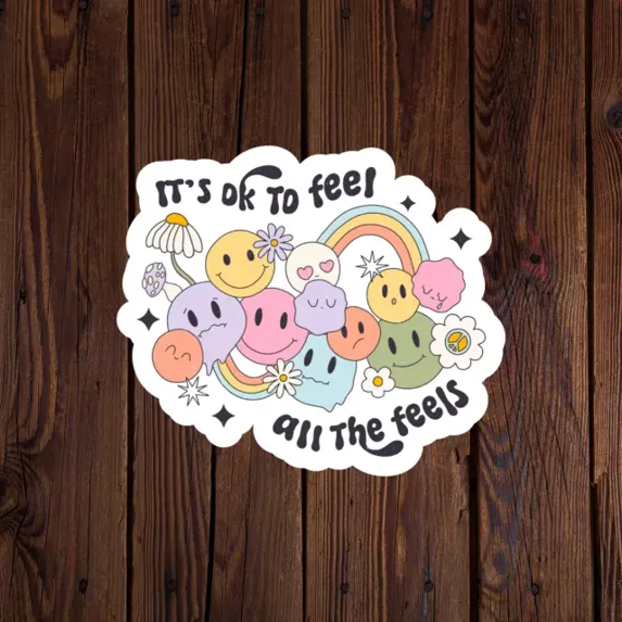 Awareness Sticker Anxiety Positivity It'S Ok To Feel Sticker Phone ...