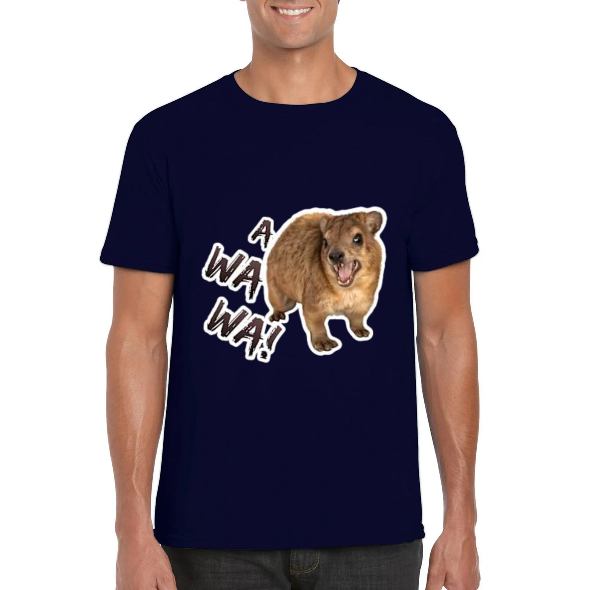 Awawa Angry Screaming Hyrax Meme Cute Funny Animal Viral T-Shirt, for ...