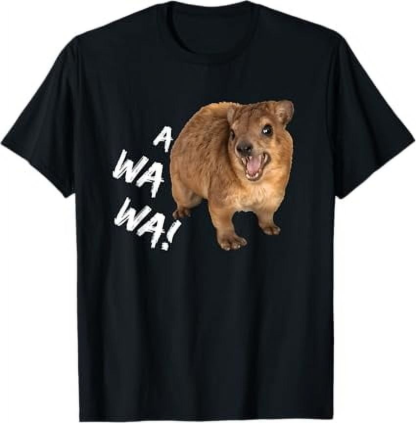 Awawa! Angry Screaming Hyrax Meme T-Shirt - Walmart.com