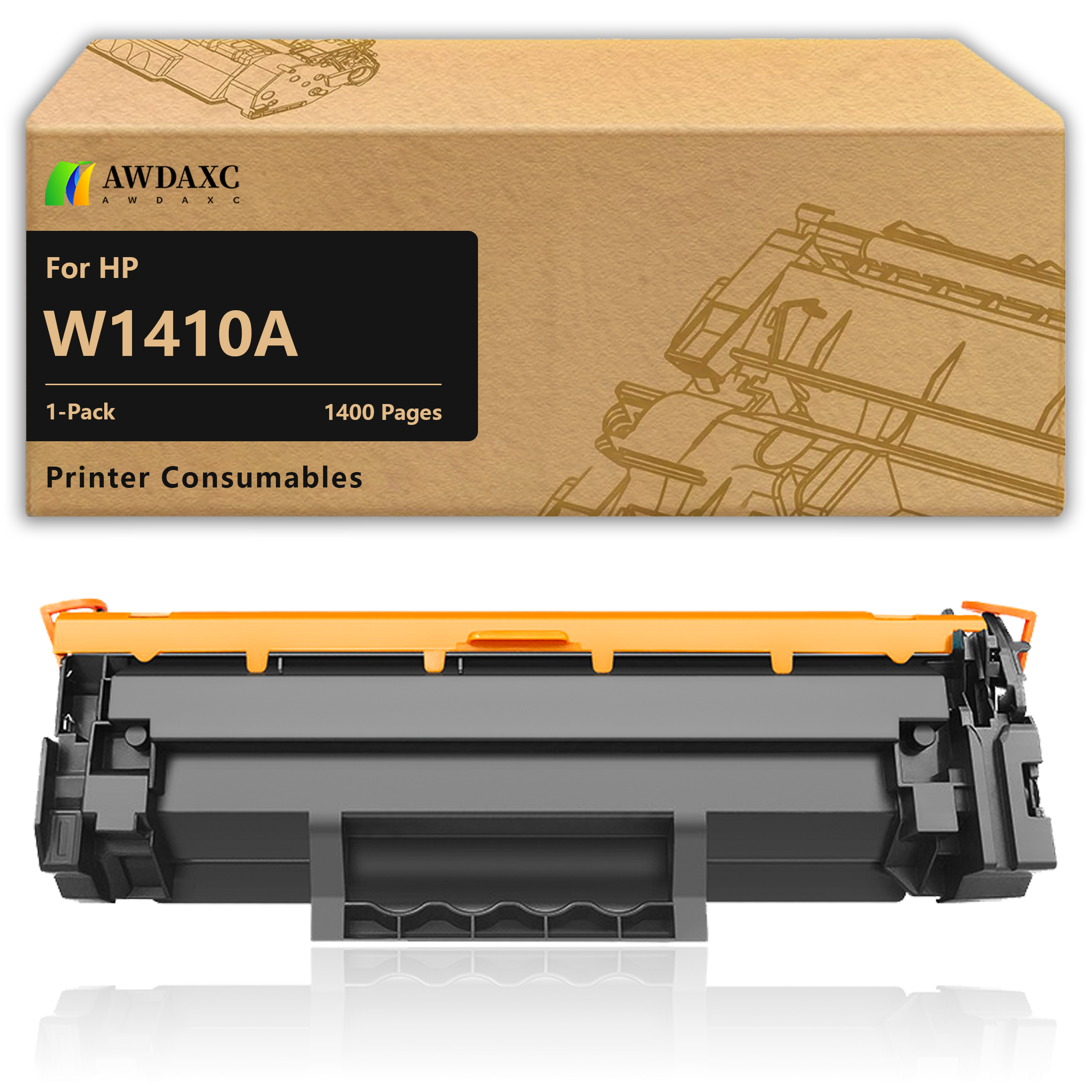 Awdaxc Compatible Toner Cartridge for HP W1410A(With Chip),Suitable for ...