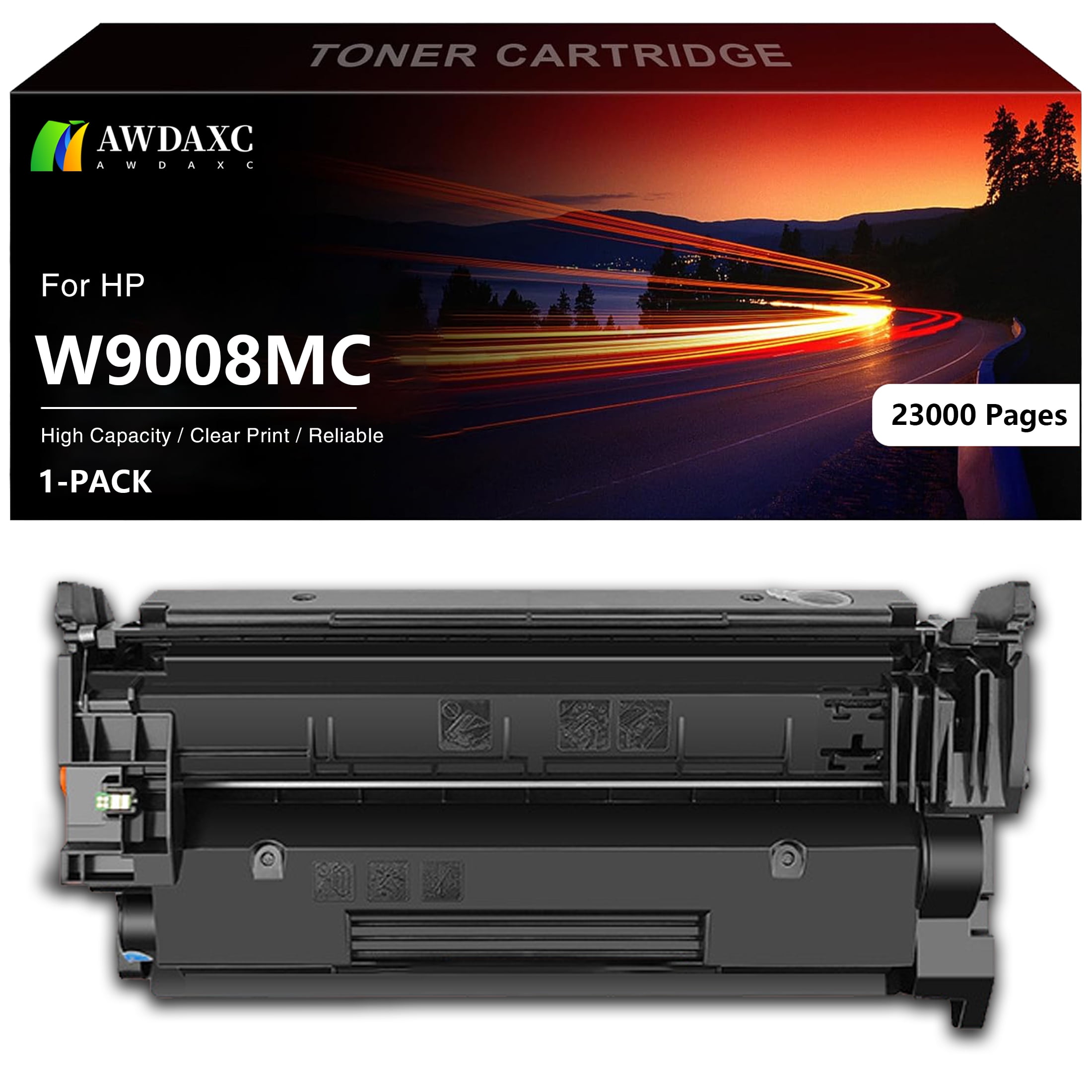Awdaxc Compatible Toner Cartridge for HP W9008MC,Suitable for E50145dn ...