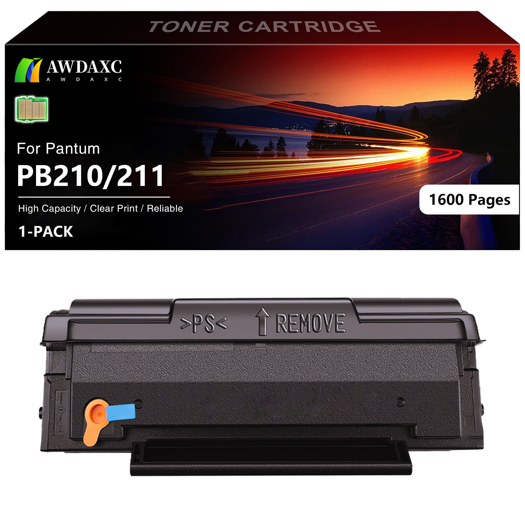 Awdaxc Compatible Toner Cartridge for Pantum PB210/211(With Chip ...
