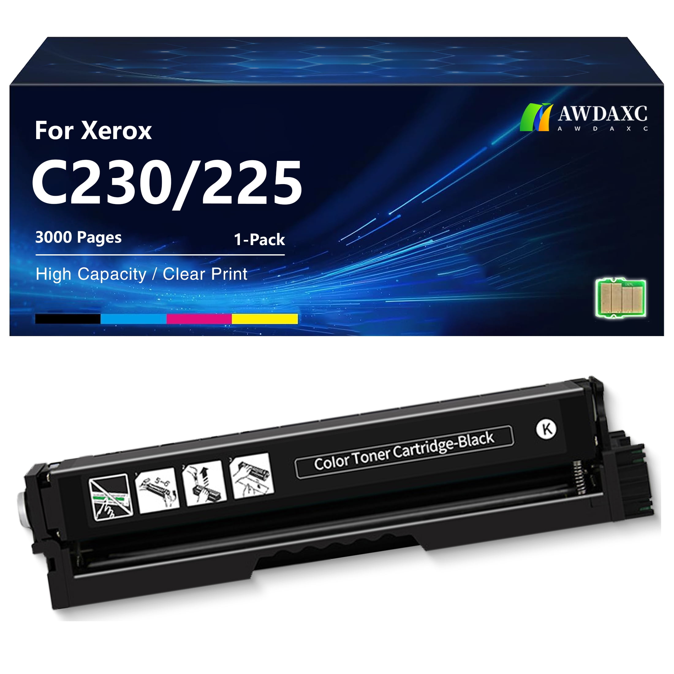 Awdaxc Compatible Toner Cartridge for Xerox C230(With Chip),Suitable ...