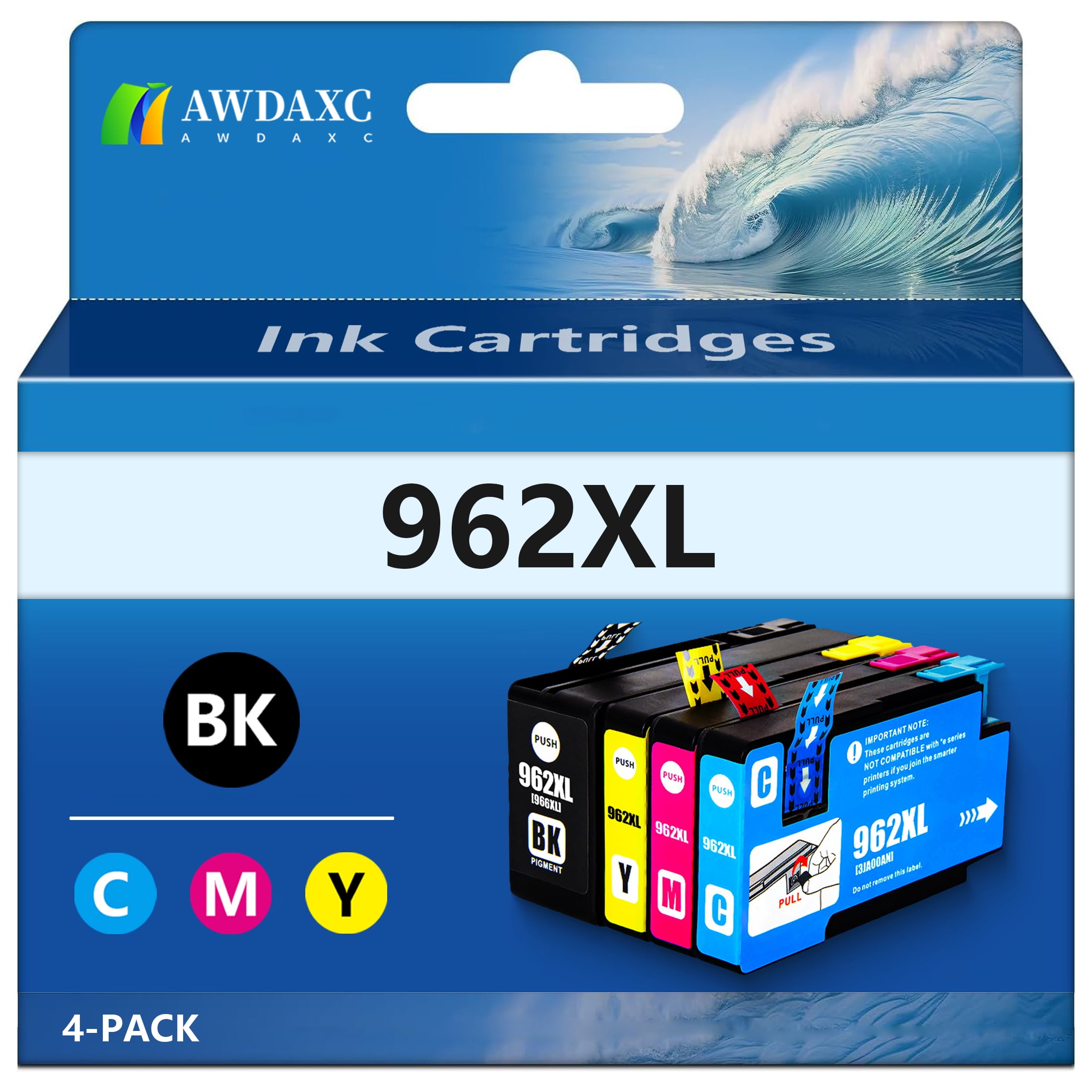 Awdaxc Compatible for HP962 Ink Cartridges,Suitable OfficeJet Pro 9010 ...