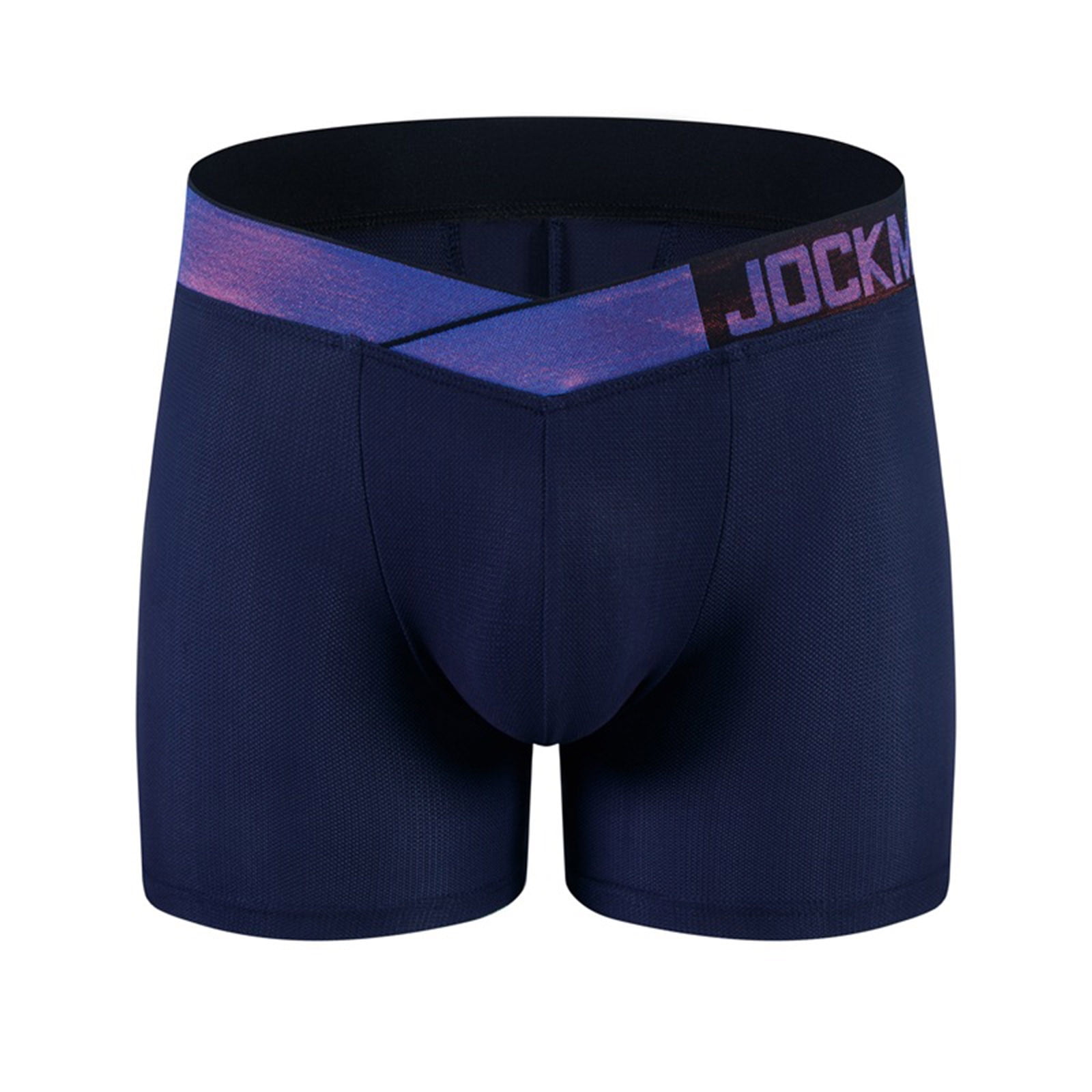 Awdenio Boxers for Men Wide Belt Mens Fashion Patchwork Fitness ...