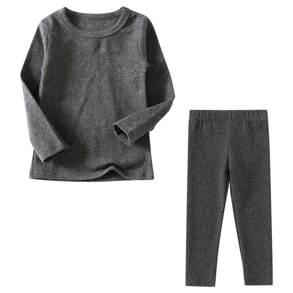 Awdenio Boys and Girls 2-Piece Summer Outfit, Long Sleeve Crew Neck ...