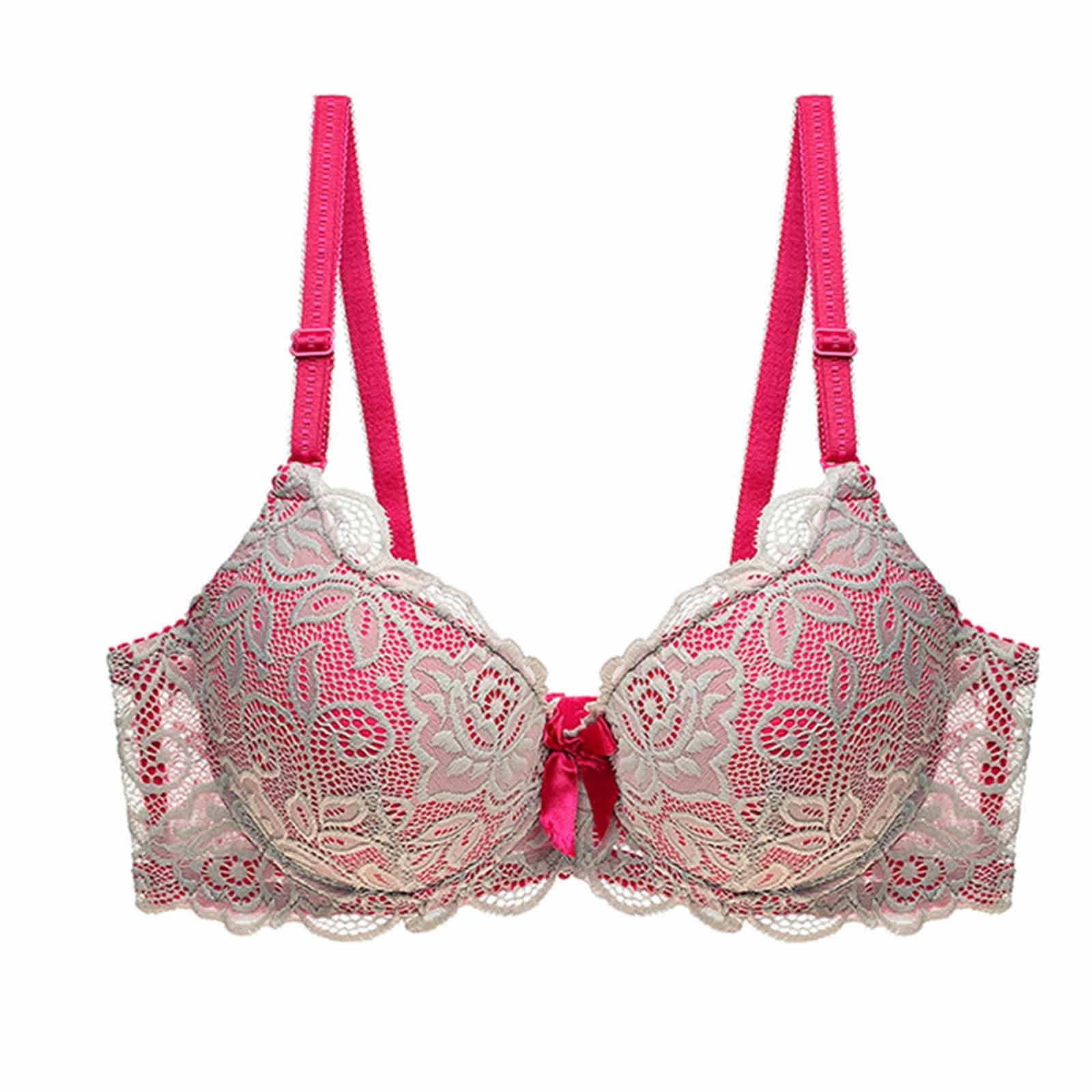 Awdenio Bras for Women , Women's Lace with Color Cute Double Breasted ...