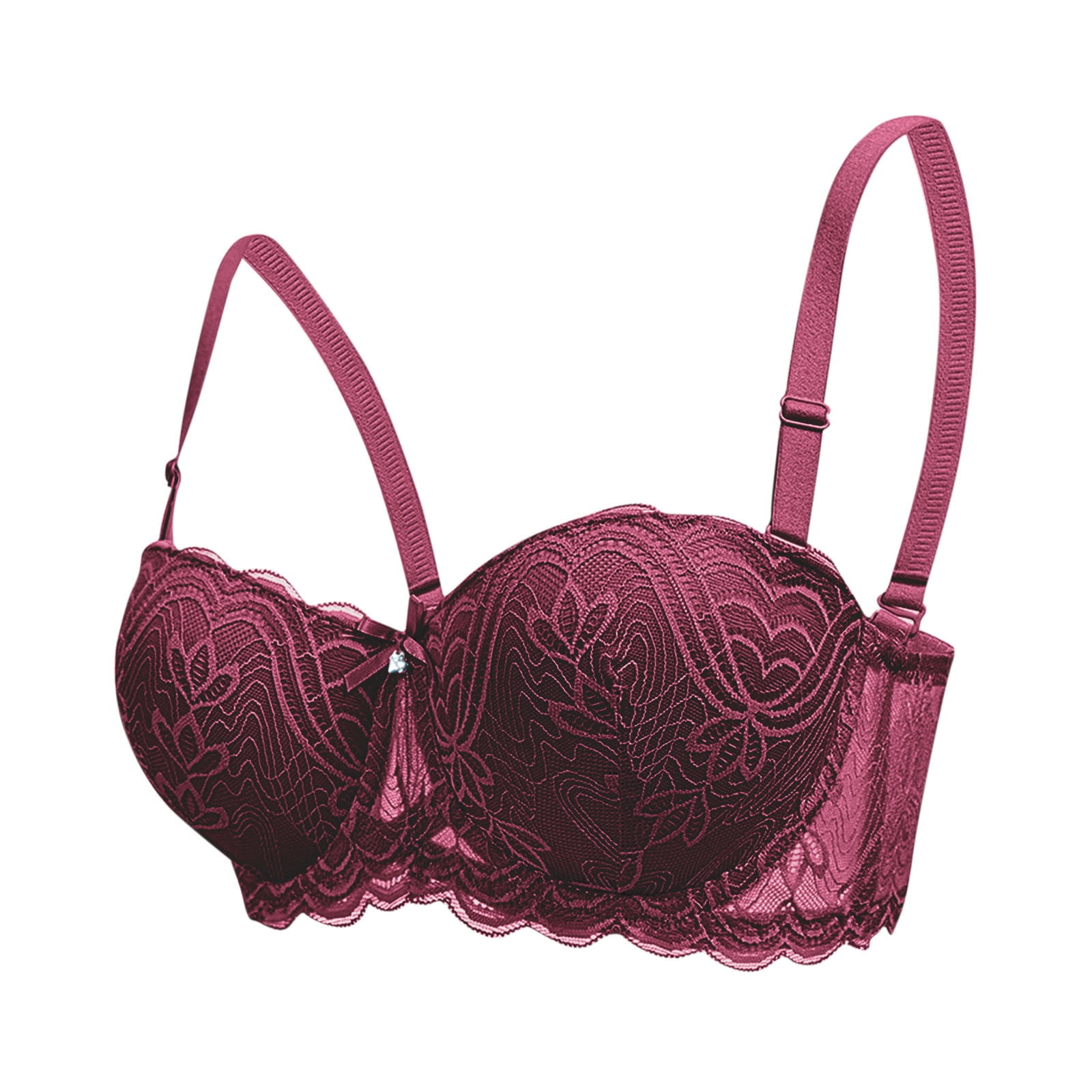 Awdenio Bras for Women Push Up Bra Lace Comfort Padded Bra Add 1 Cup ...