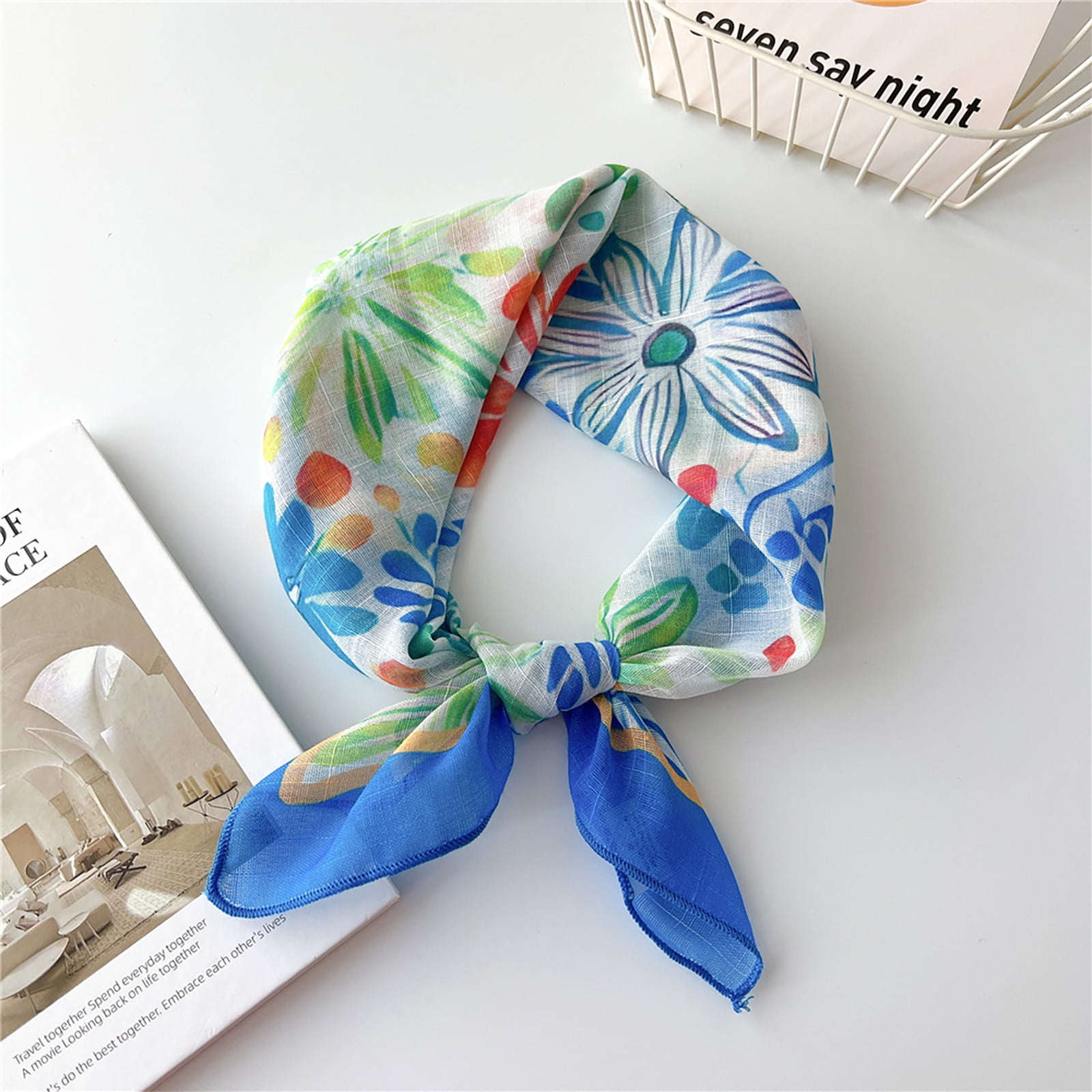 Awdenio Fashion Scarves Lightweight Women's Cotton and Linen Small ...