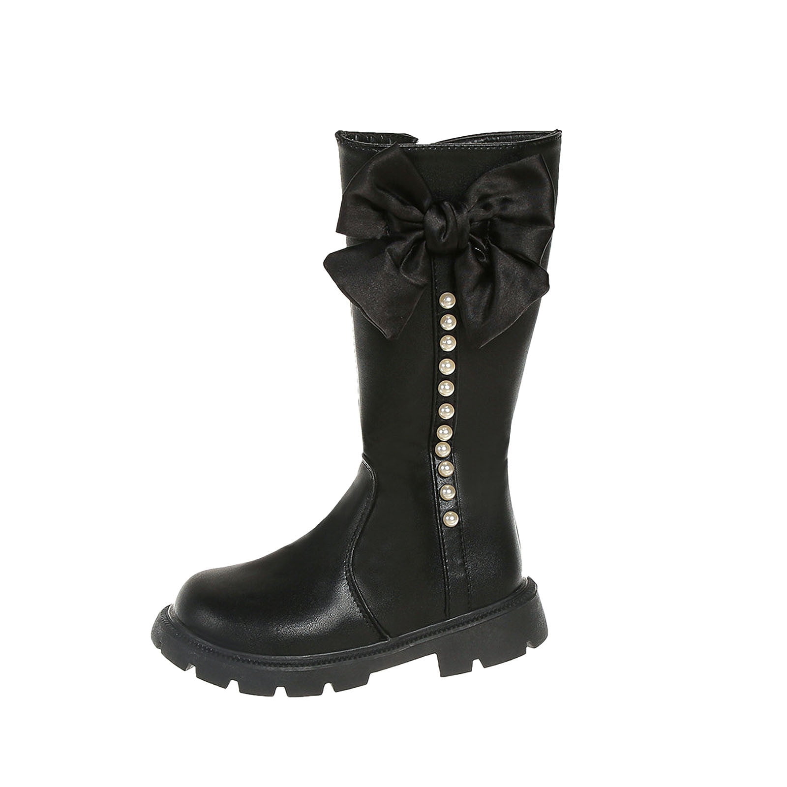 Awdenio Girls Boots Fall/Winter New Bow Children's High Little Girl's ...